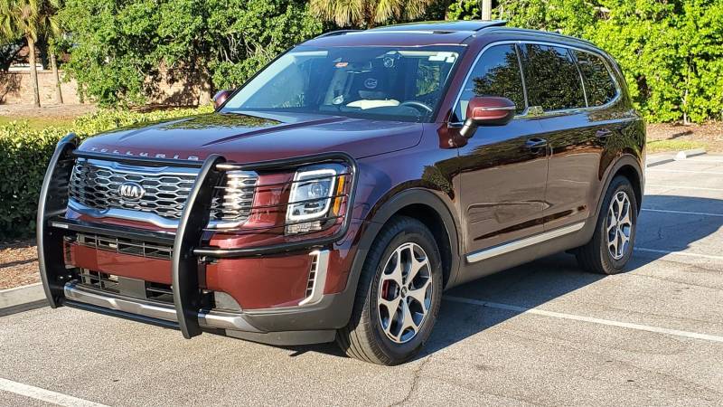 Black Horse Grille Guard Modular Black fit 2020-2022 Kia Telluride